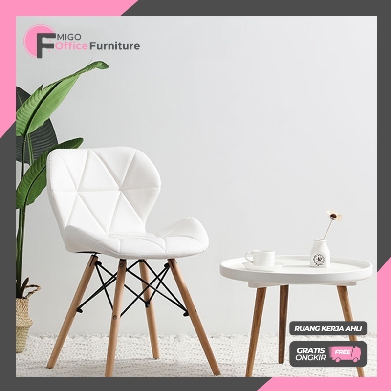 KAYU White Solid Wood Legs Modern Style/Work Chair/Office Chair/Bar ...