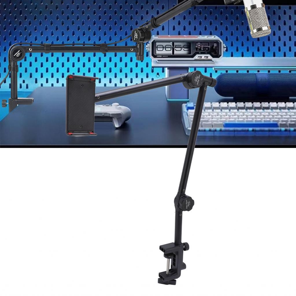 Seashorehouse Mic Arm Stand Desk Microphone Suspension for Phone Tablet ...