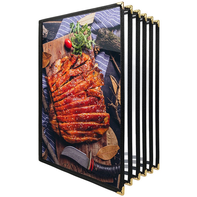 A4 Transparent Recipe Book Restaurant Menu Book Dining Table Menu ...
