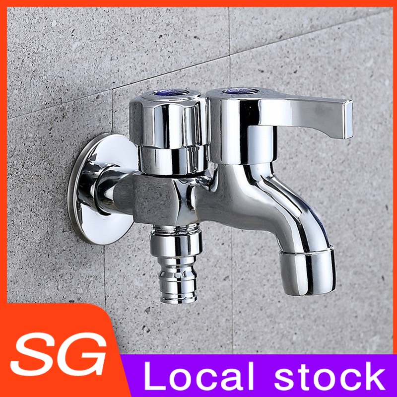 Stainless Steel Double Tap Multifunctional Stainless Steel Tap Two Way ...