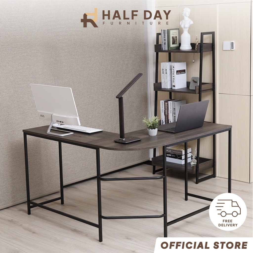 Halfday - European American Standard Corner Side Table Desk Industrial ...