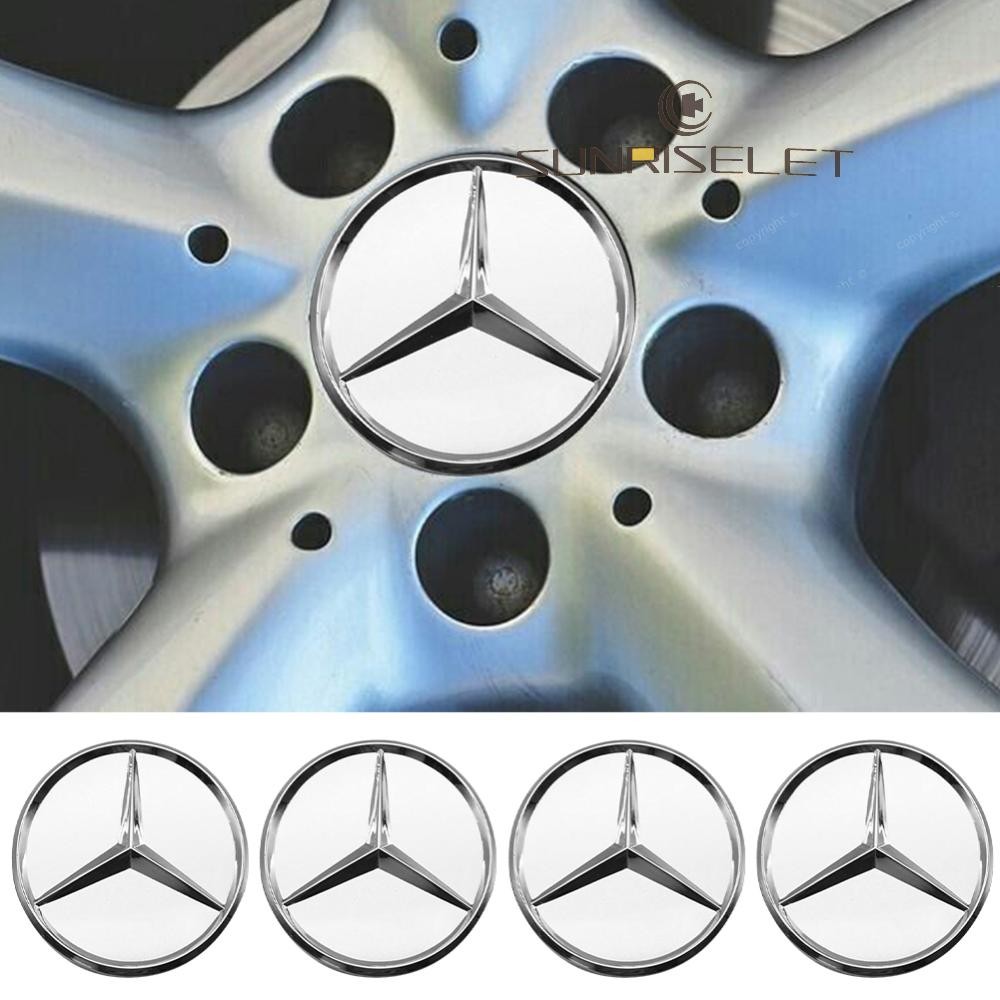 4Pcs Rims Wheel Center Caps Silver 75MM Wheel Cover Wheel Center Hub ...