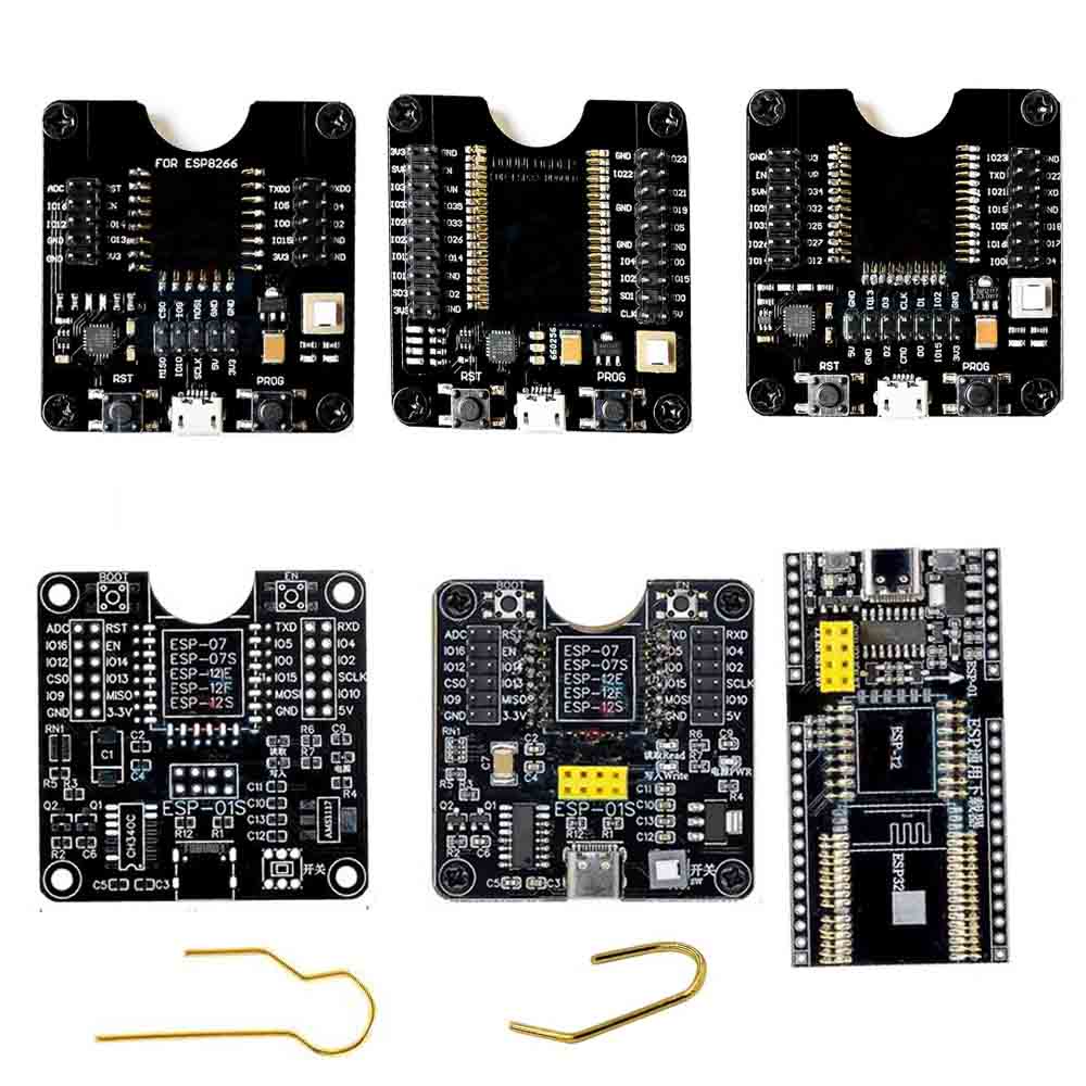 Esp8266 Esp32 Wrover Development Board Test Programmer Socket Downloader For Esp 01 Esp01s Esp12 