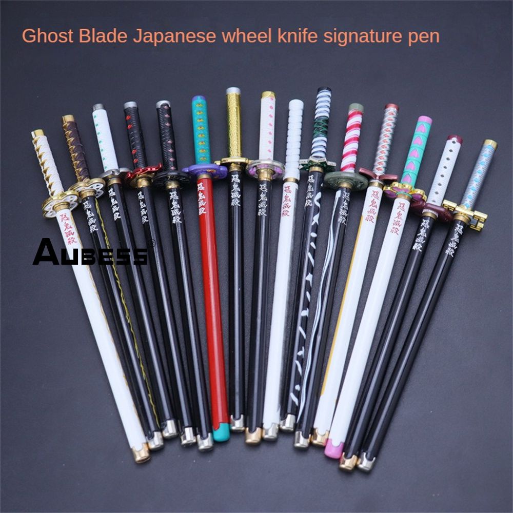 Anime Demon Slayer Gel Pen 0.5mm 20Cm Black Ink Refill Writing Pen ...