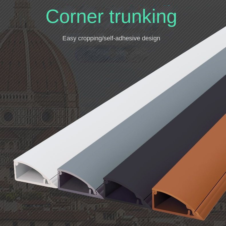Triangle Corner Internal Corner Trunking PVC Open-Mounted Wall Corner ...