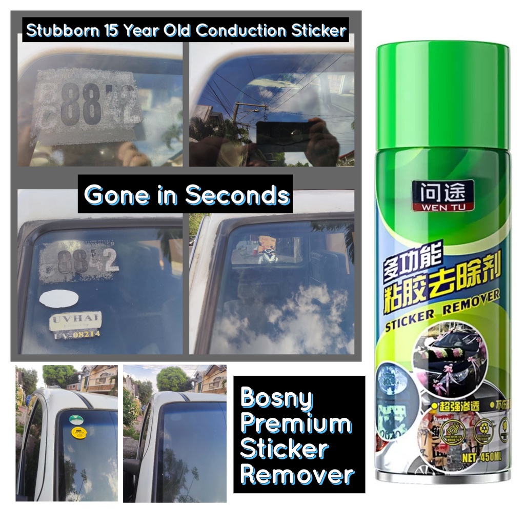 PREMIUM Sticker REMOVER Spray and Lifter 450ML- Surface Safe Adhesive ...