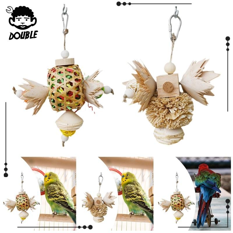 [ Bird Chewing Toy Cage Decor Cage Accessory Exercise Tooth Cleaning ...