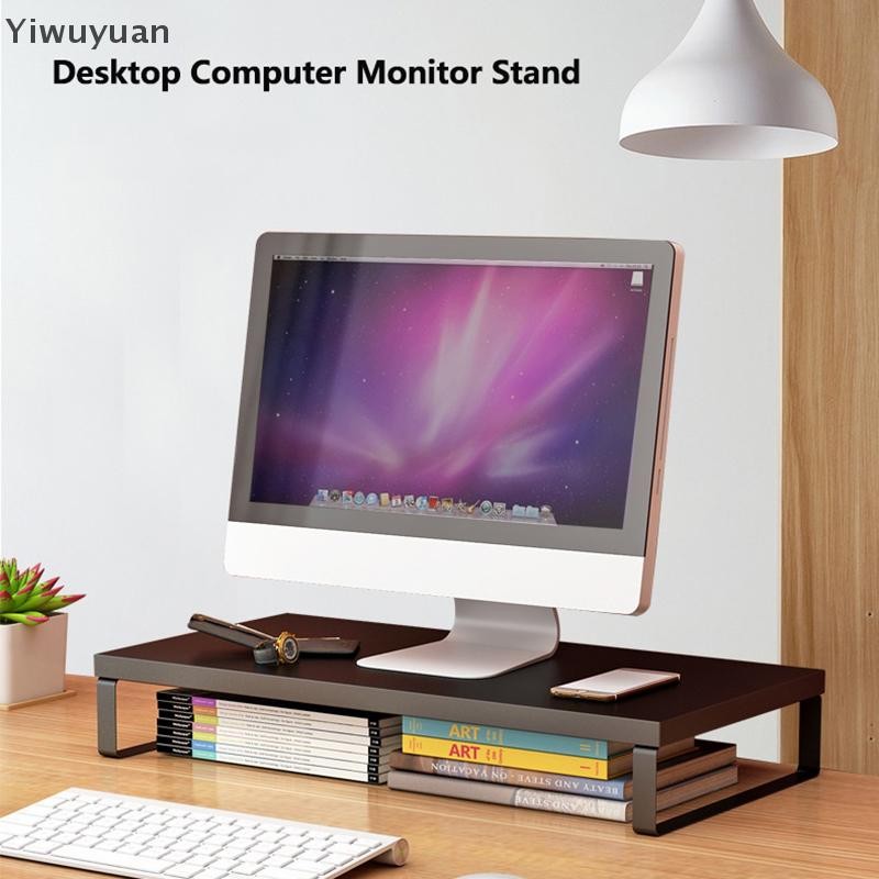 Desktop Computer Monitor Stand Desktop Computer Screen Elevated Riser ...