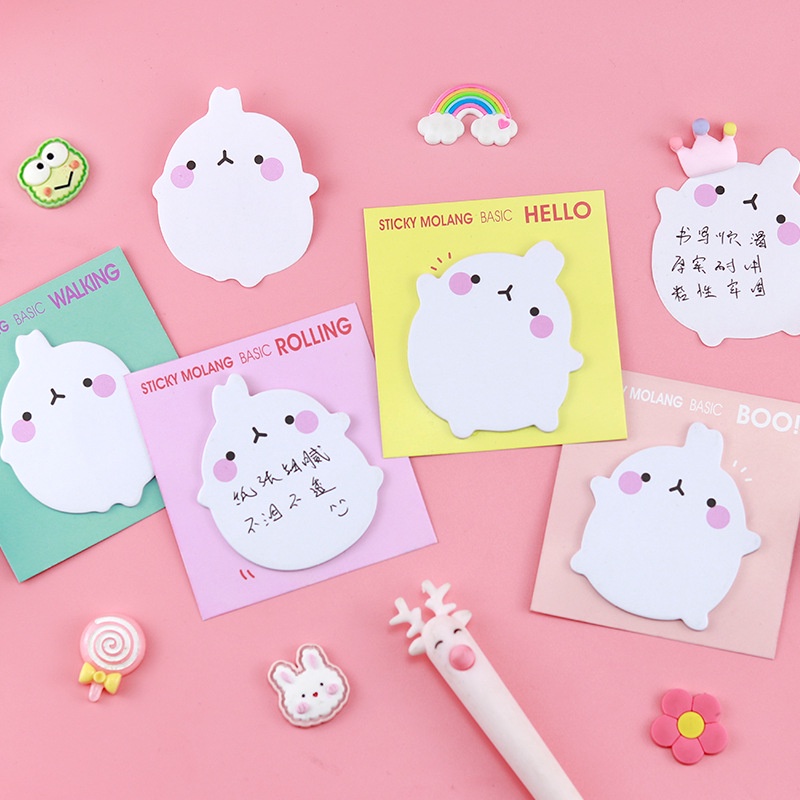 1pcs Cute Rabbit Post It Sticky Notes Simple Style Cartoon Special ...