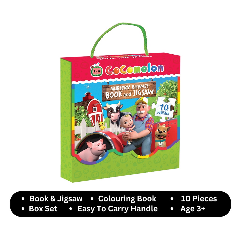 Cocomelon Book & Jigsaw Box Set For Kids With Nursery Rhymes ...