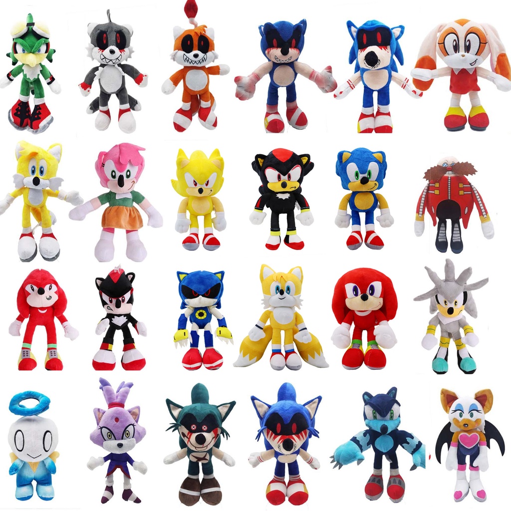 Sonic The Hedgehog Shadow Amy Rose Knuckle Tail Silva Plush Toy Cartoon ...