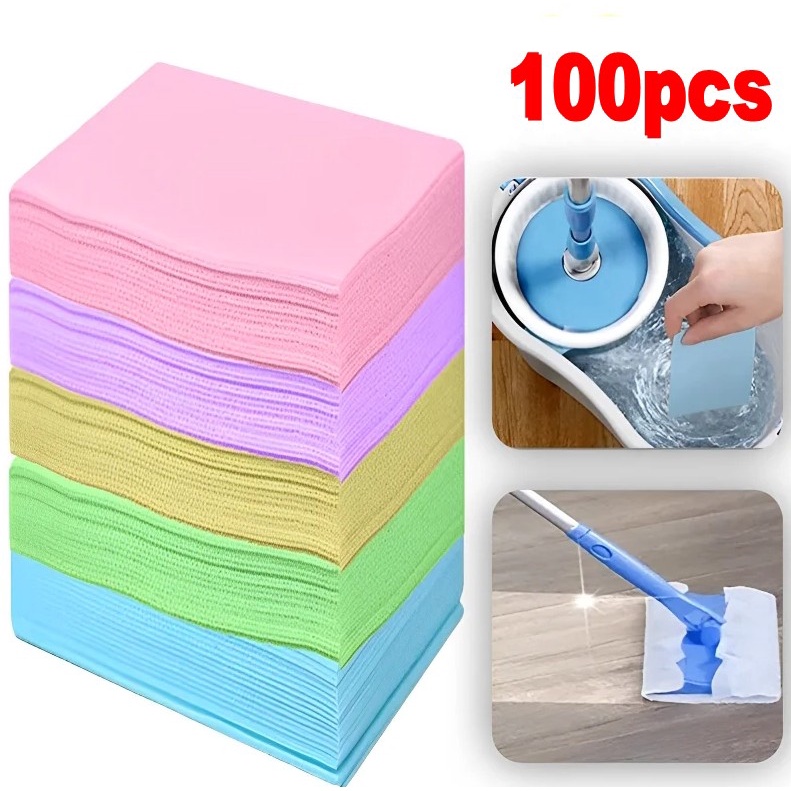 100pcs Floor Cleaner Sheets Rinse Free Household Cleaning Tools ...