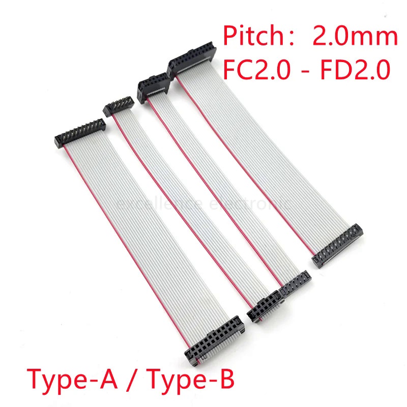 1pcs 2.0mm Pitch IDC FC Female To FD Male Connector 10/14/16/20/26/30 ...