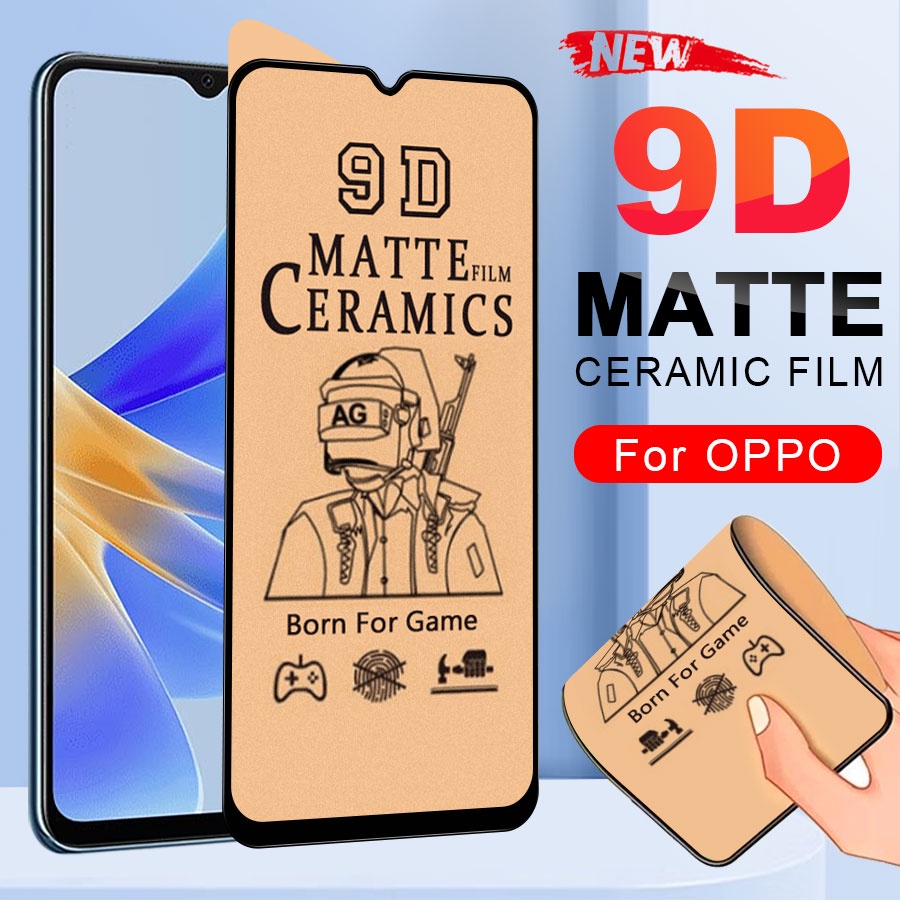 Matte Privacy Ceramic Film Soft Tempered Glass for OPPO A60 A3 A5 A18 ...