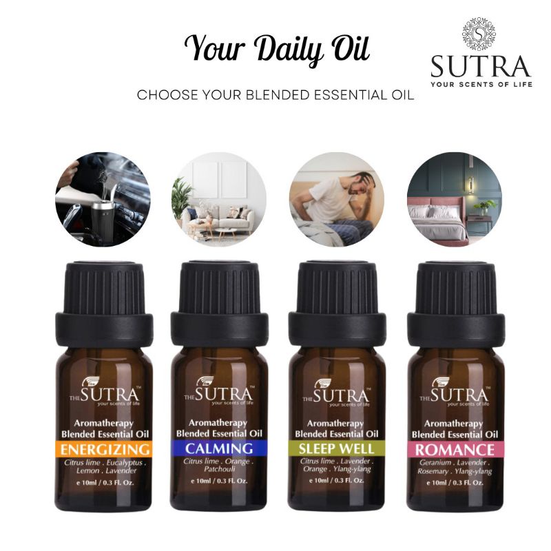 Sutra Blended Essential Oil 10ml ( Sutra BEO Energizing, Calming ...