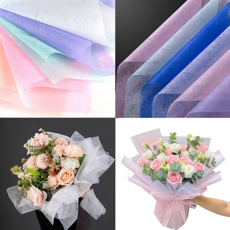 10pcs/lot 50x50CM Diy Flower Bouquet Wrapping Paper Tissue For ...