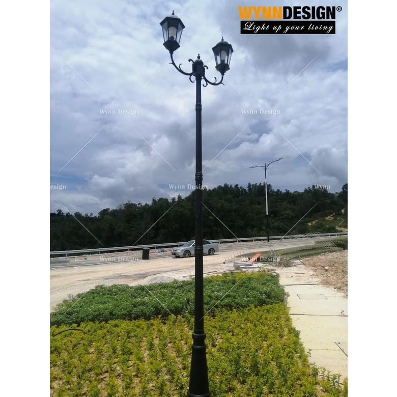 Wynn Design Outdoor High Pole Garden Lamp Lantern Light Lampu Tiang ...