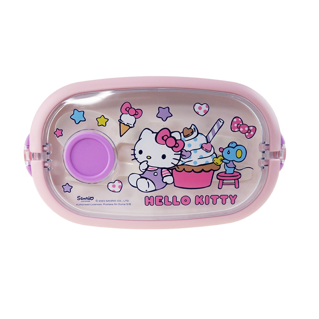 Hello Kitty With Mouse Lunch Box Set (900ml)(8770) | Shopee Singapore