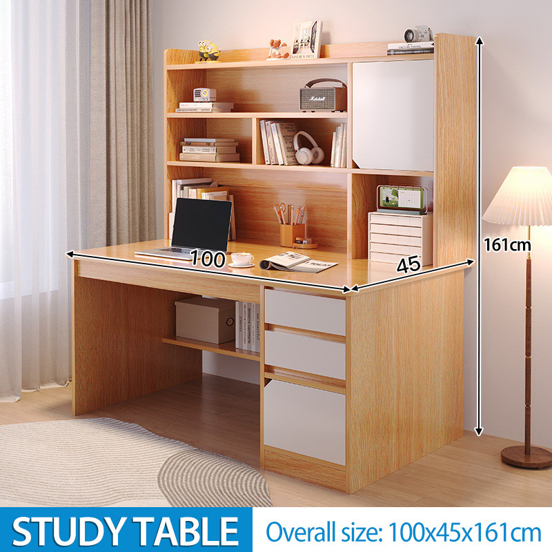【SHIP FROM SG】Study Table 100CM Multifunctional Writing Student Study ...