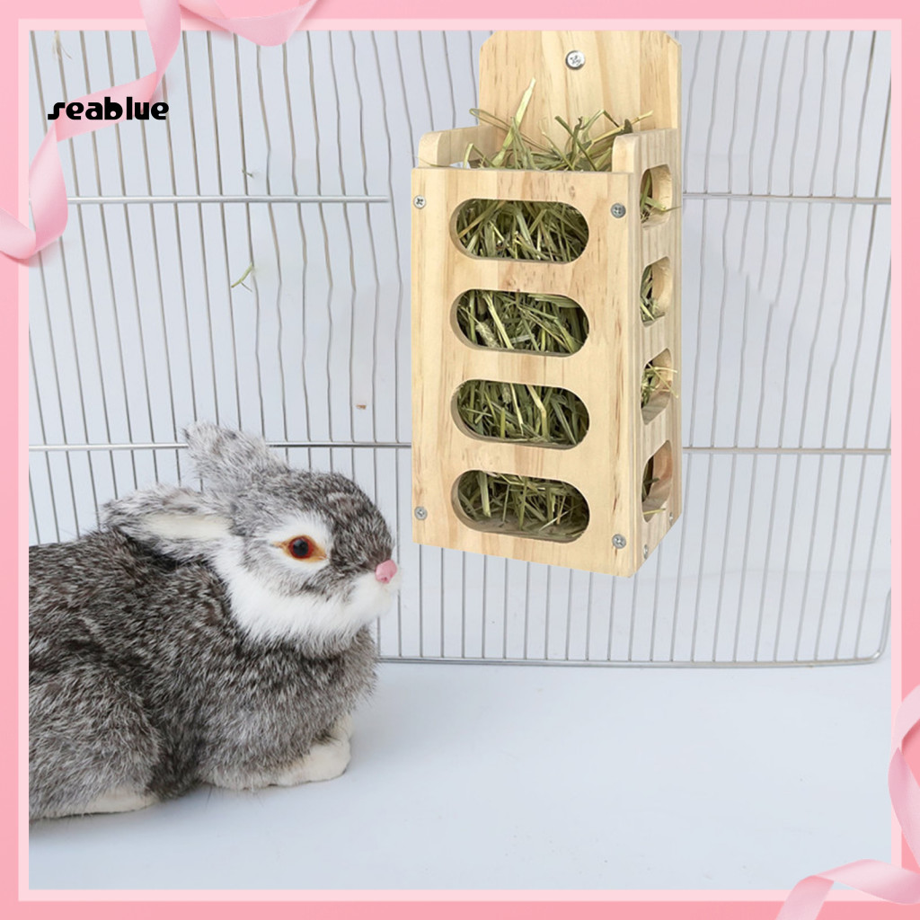 Guinea Pig Feeding Rack Prevent Scattered Grass with Built-in Rack ...