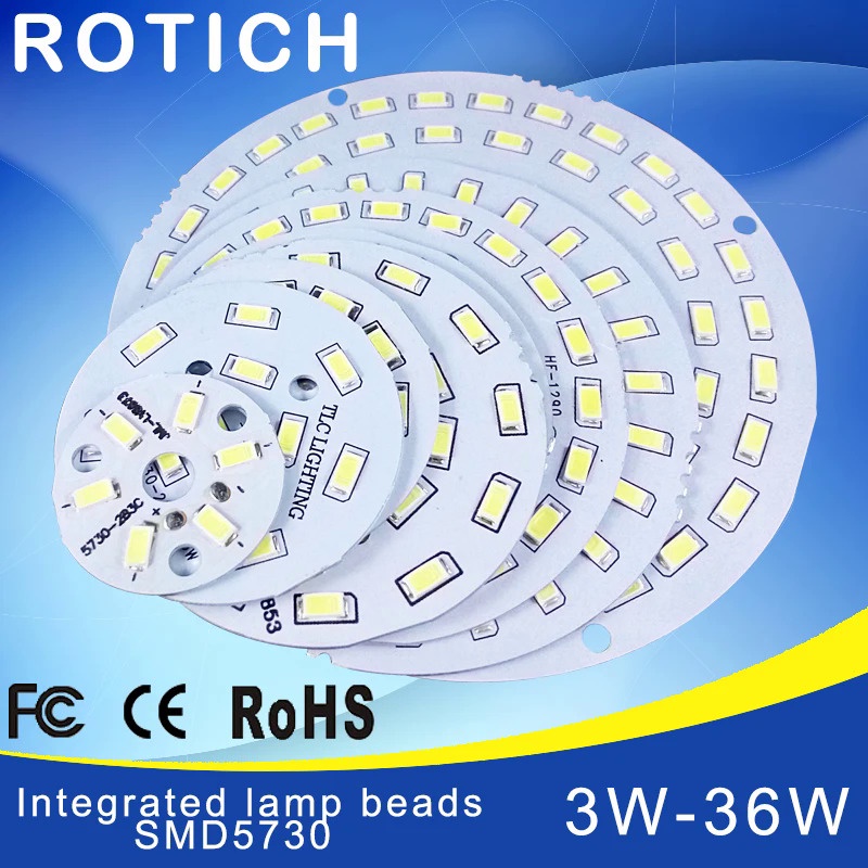 2pcs led pcb SMD5730 3w 7w 14w 12w 18w 24w 36w integrated pcb ...