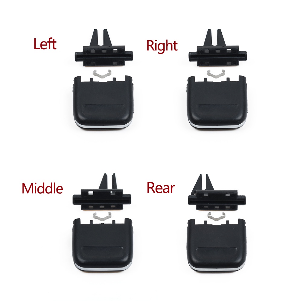 Car Front Rear Console Air Conditioning AC Vent Grille Clip Slider ...