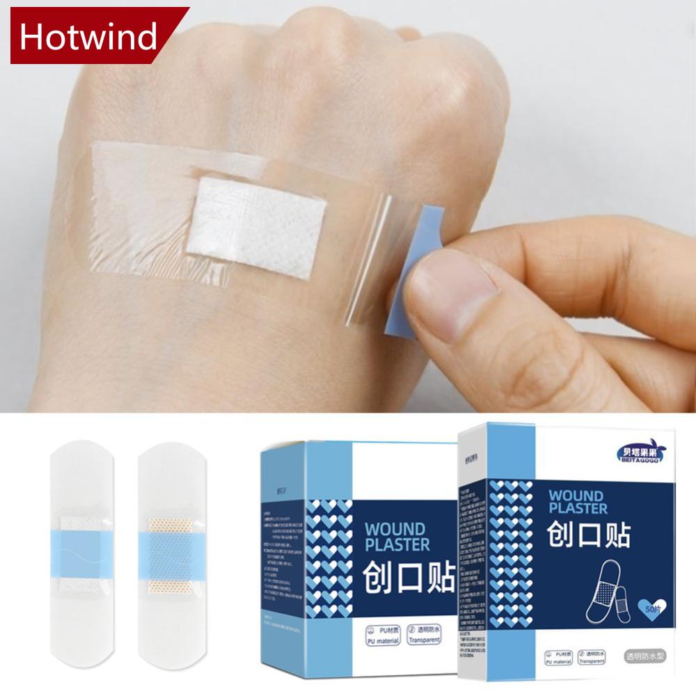 HOTWIND 50PCS/120PCS Waterproof Adhesive Wound Plaster Transparent ...