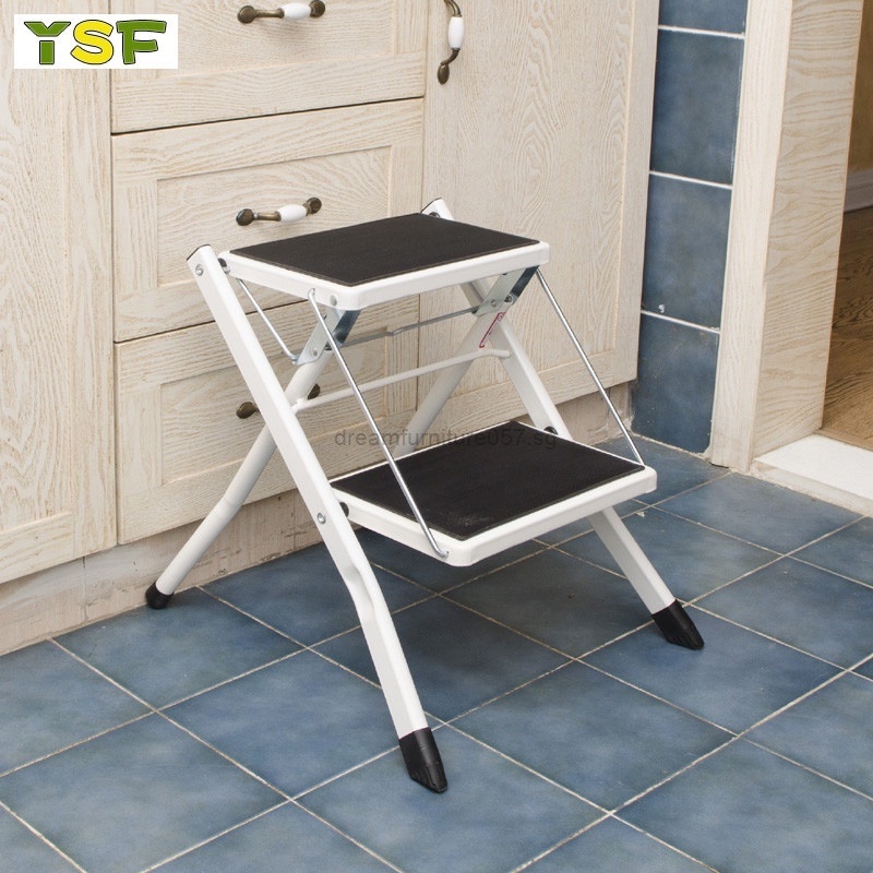 JINQUANJIA Folding Stool Multifunctional Household Step Stool Kitchen ...