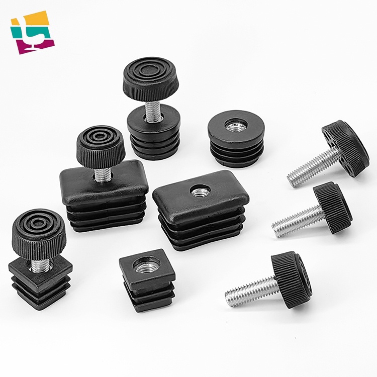 4pcs/lot Adjustable Screw Heightening Table Leg Round and Square Tube ...