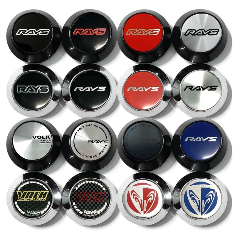 Wheel DIY1PC 60mm Car sport rim wheel cap VOLK RACING RAYS Volk Racing ...