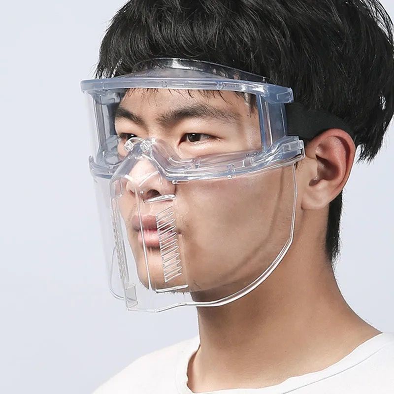 Transparent Protective Face Shield Hd Anti-Fog Isolation Screen ...