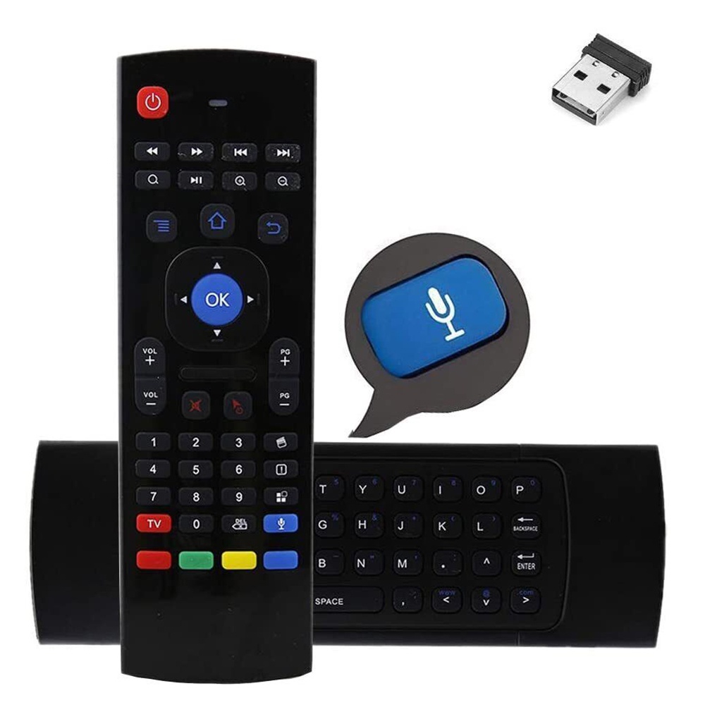 MX3 Air Fly Mouse 2.4G Wireless Keyboard Voice Remote control for ...