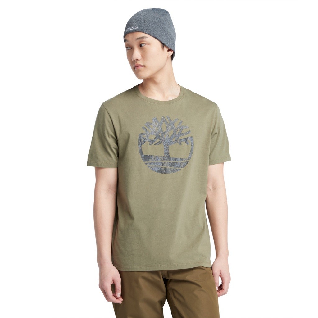 Timberland Men's Short Sleeve Seasonal Camo Tree Logo T-Shirt | Shopee ...