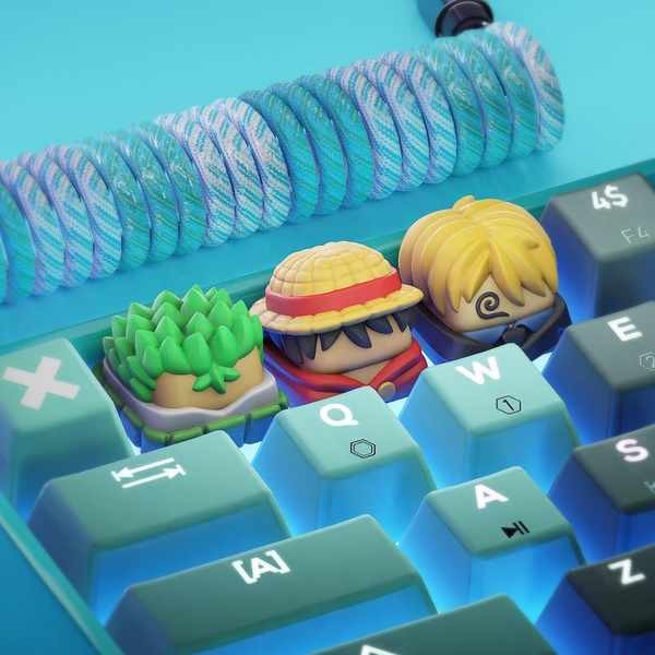 keycaps One Piece!Luffy Sauron Nami Robin Usopp Two-Dimensional Style ...