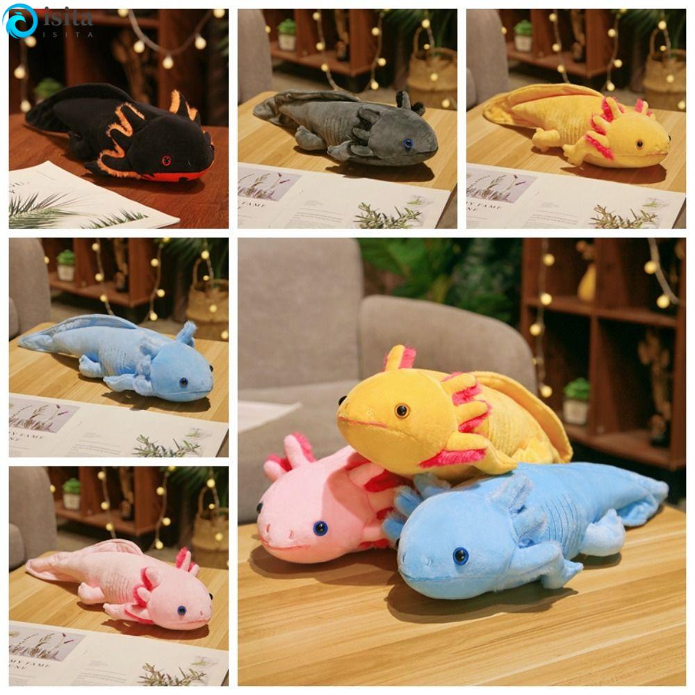 ISITA Colorful Newt Plush Toy, Axolotl Plushie Salamander Plush Toy ...