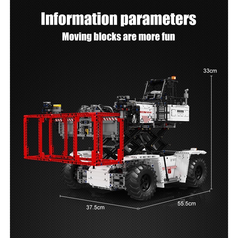Mould King 17030 Technic Container Truck (Red) | Shopee Singapore