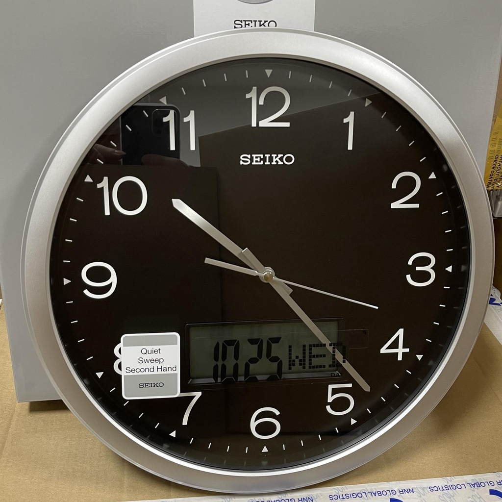Seiko QXL007A Quite Sweep Analog Digital Wall Clock | Shopee Singapore Seiko QXL007A Quite Sweep Analog Digital Wall Clock | Shopee Singapore