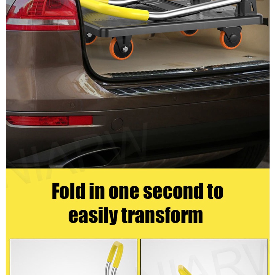 【SG READY STOCK】Platform Trolley Folding Cart Trolley Truck Trailer ...