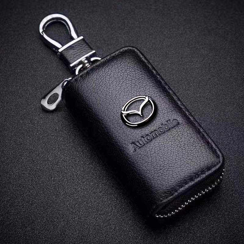 Leather Remote Car Key Fob Cover Case Holder Shell Bag Wallet Pouch ...