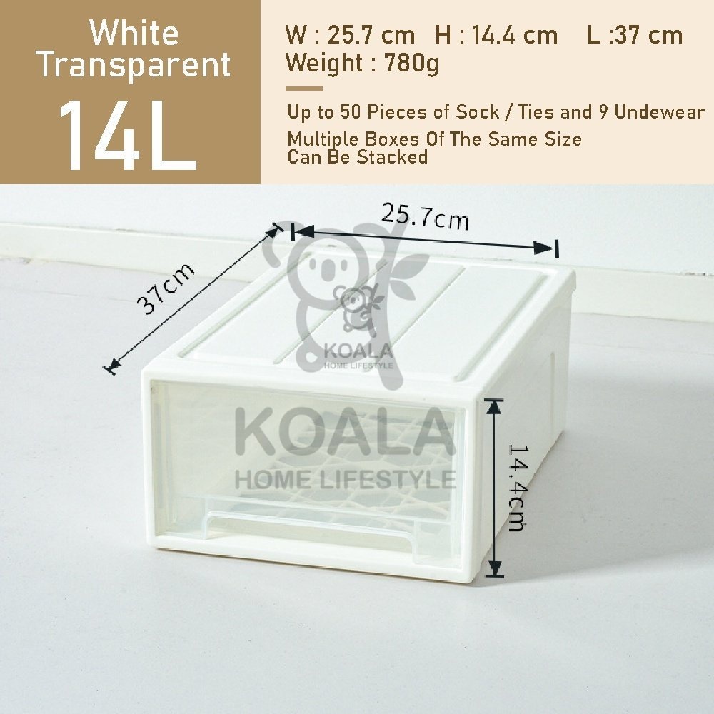 🇸🇬Koala Home🔥Storage Drawers Box Stackable Storage Chest Drawers Box ...