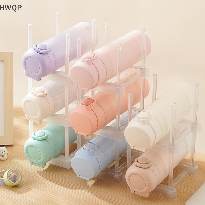 [HWQP] Creative Water Bottle Storage Rack Desktop Transparent ...