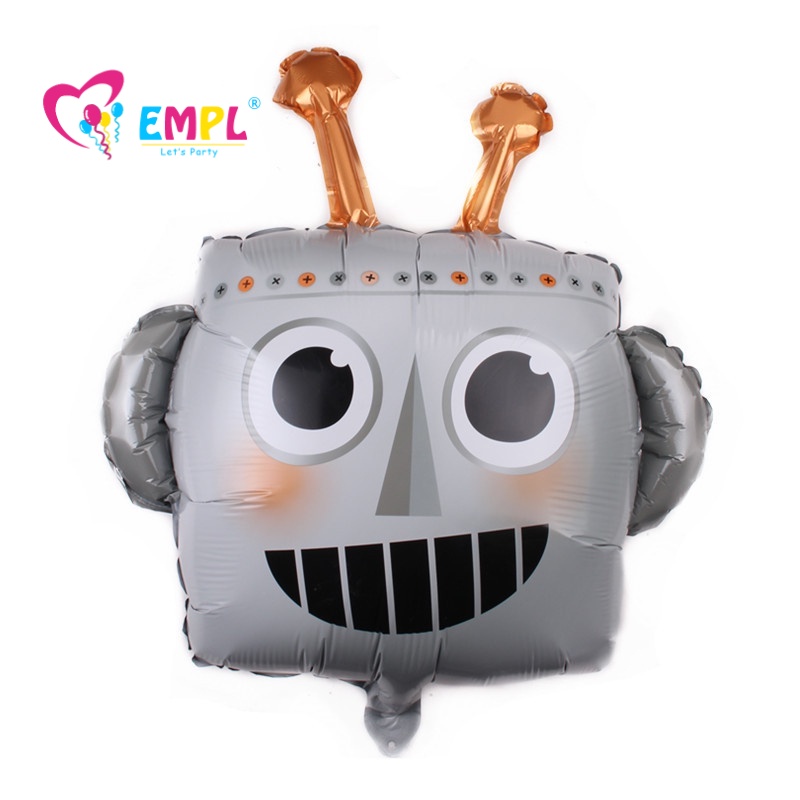 New Cartoon Robot Balloon Children Birthday Decoration Decoration Disco ...