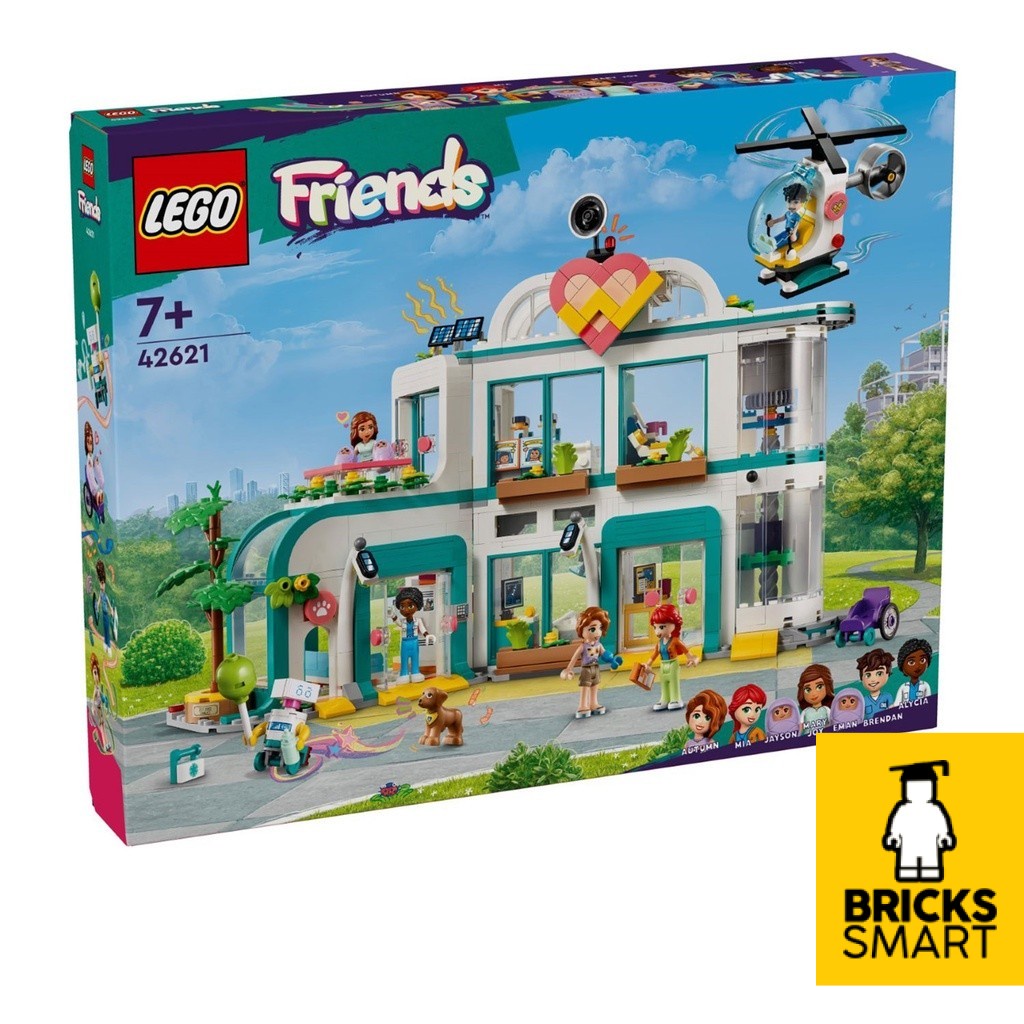 LEGO 42621 Friends Heartlake City Hospital Building Toy Set (1045 ...