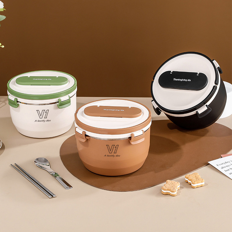 304 Stainless Steel Lunch Box Insulated Food Container Portable Thermal ...