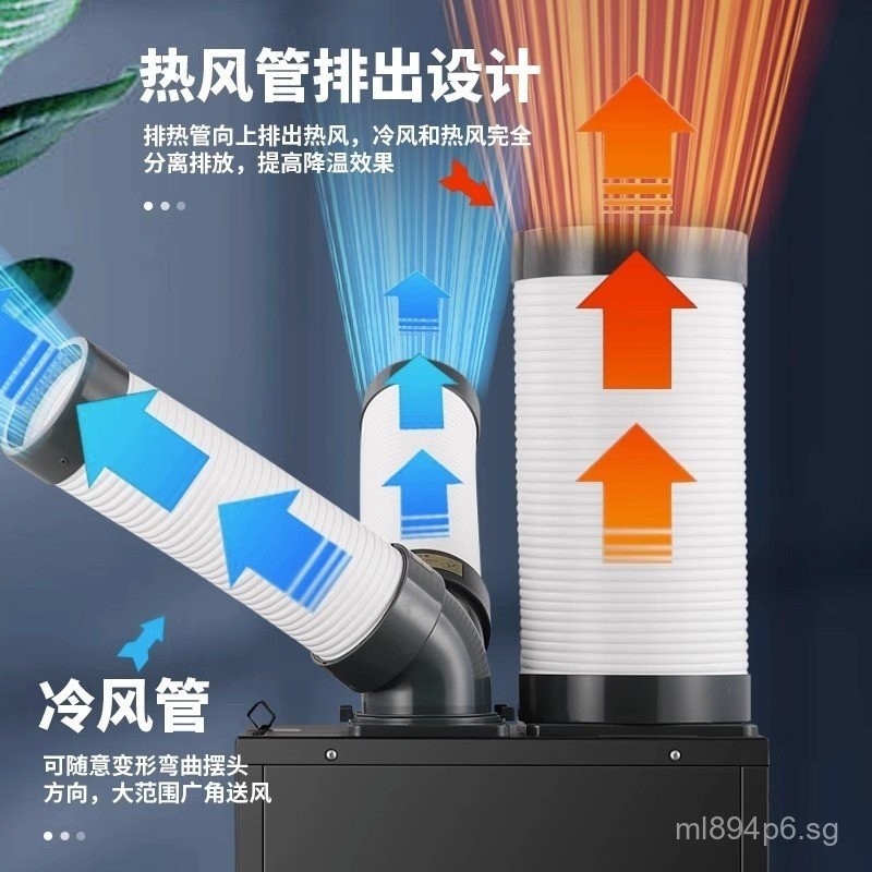 Aucma Portable Industrial Air Cooler Workshop Kitchen Cooling Fan ...