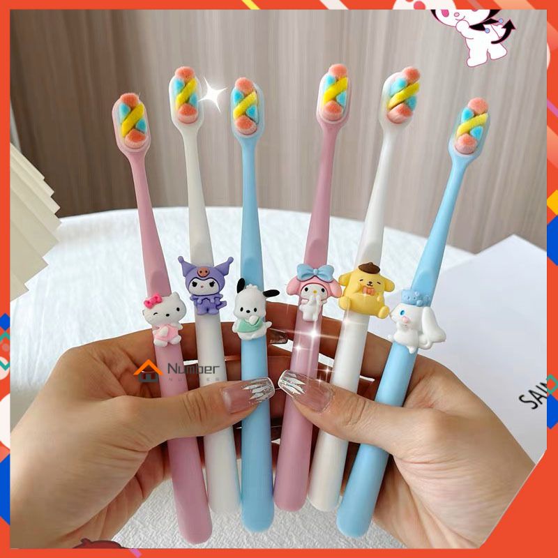 Sanrio Kuromi Melody Cinnamoroll Cute Cartoon Soft Hair Toothbrush ...