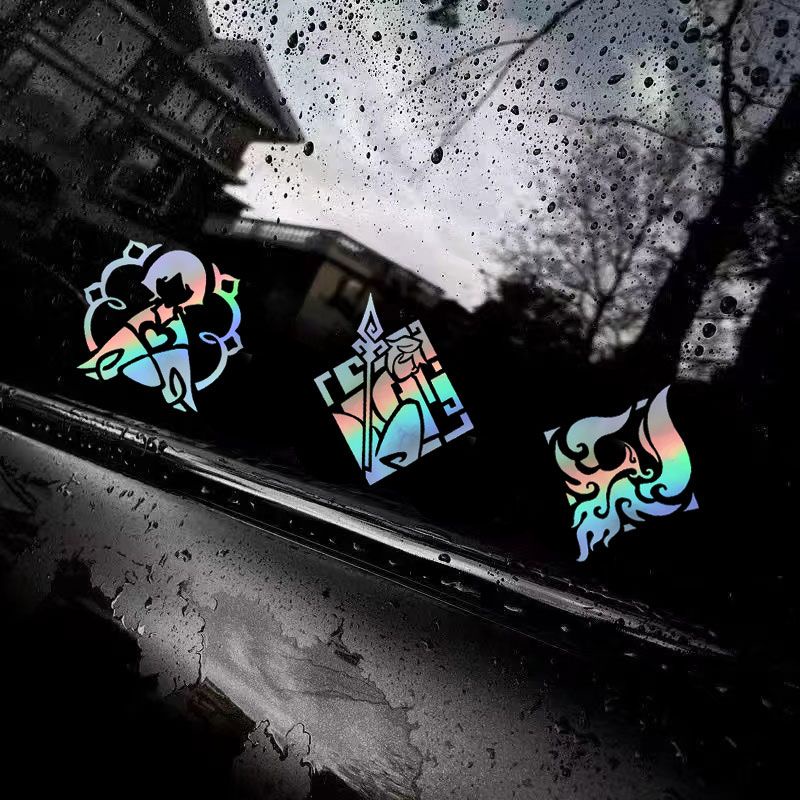 Genshin Impact Stickers Roaming Soldier Raiden Shogun Game Character ...