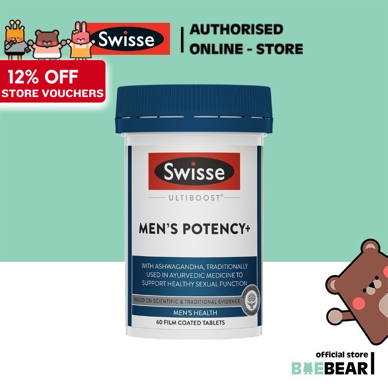 (Brand Authorised) Swisse Ultiboost Male Vitality Men Potency+ 60 Tabs | Men Vitality, Sex ...