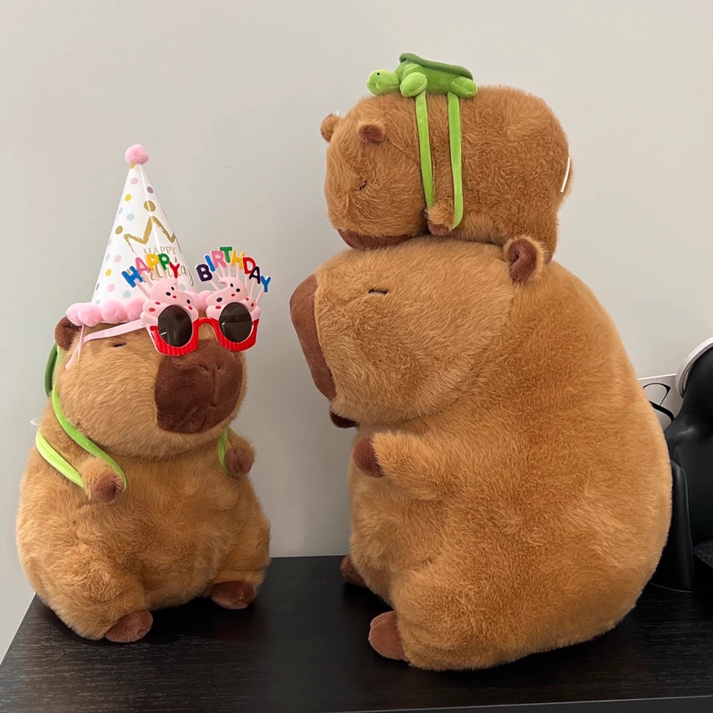💖Capybara Keychain Plush Toy Capybara Doll Ugly Cute Children Men Women ...