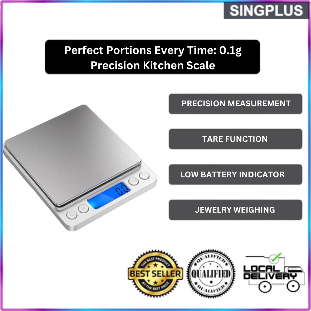 【SG LOCAL SELLER】3KG/0.1g Digital Pocket Scale Food Cooking Baking ...